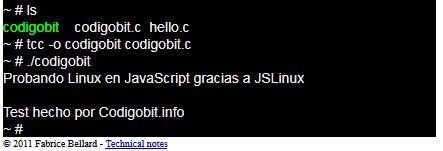 JSLinux - Emulador x86 JavaScript que permite ejecutar Linux en un ...